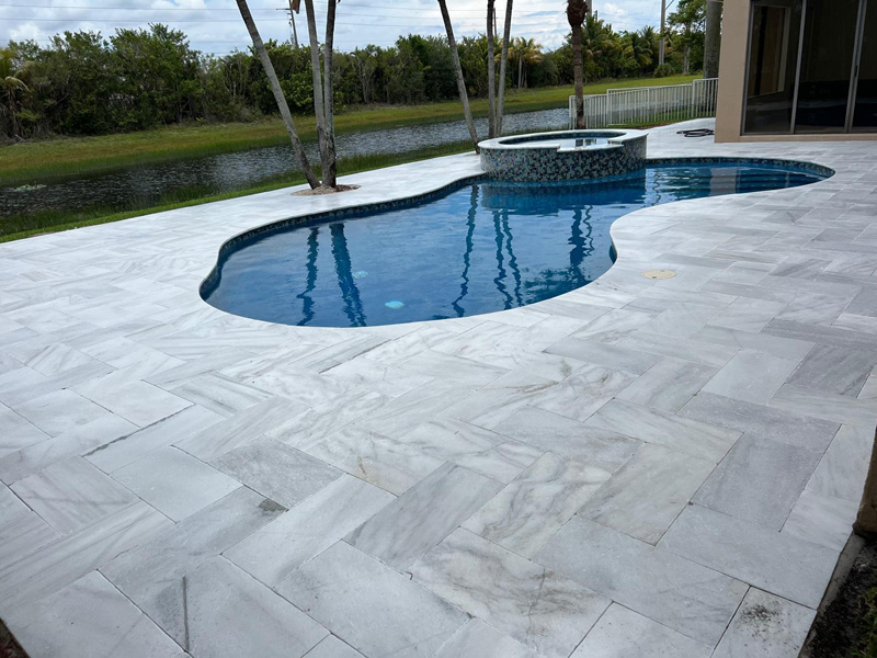 Travertine and Marble Hardscapes | Marble Tile Pavers | Miami FL